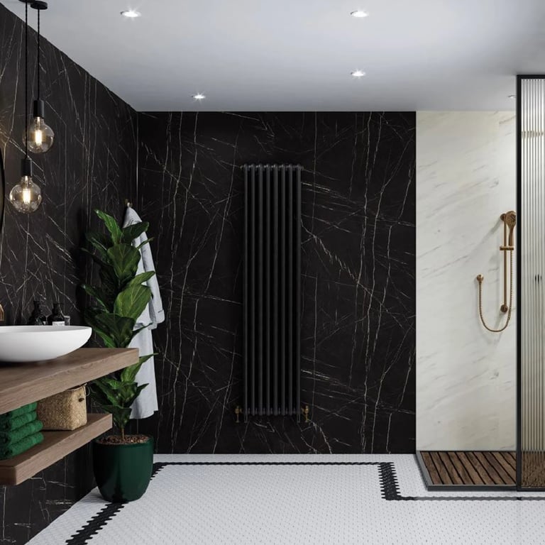 Multipanel Contemporary Black Pietra Wall Panel Hydrolock 2400 x 1200mm