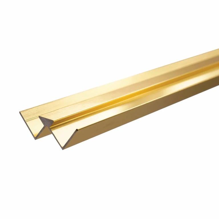 Multipanel Panel Internal Corner Profile A Brushed Brass 2750mm