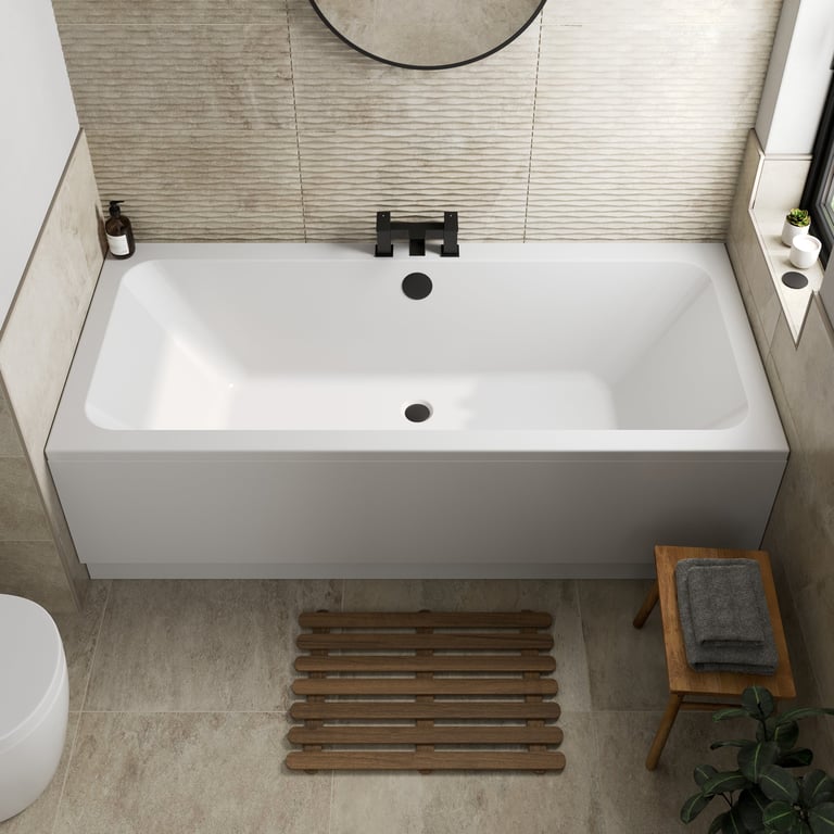 Ceramica Square Double Ended Bath Side Panel 1700 x 750mm
