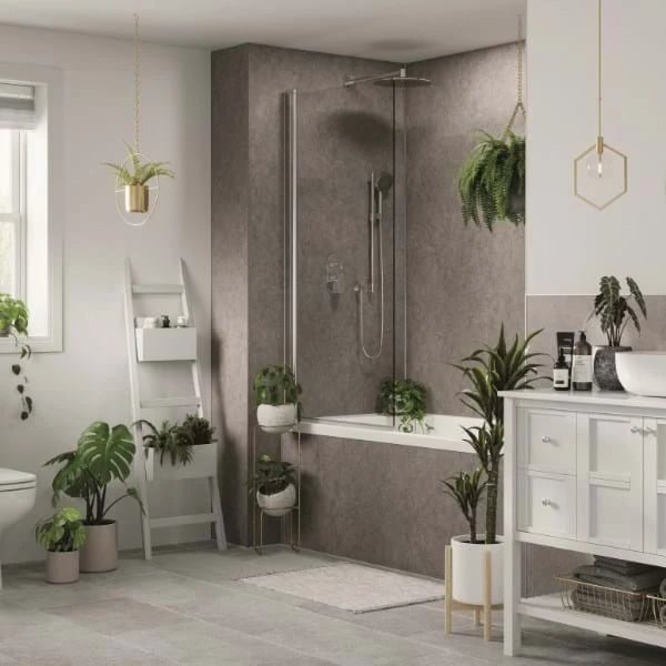 Multipanel Pure Grey Mineral Wall Panel Hydrolock 2400 x 1200mm