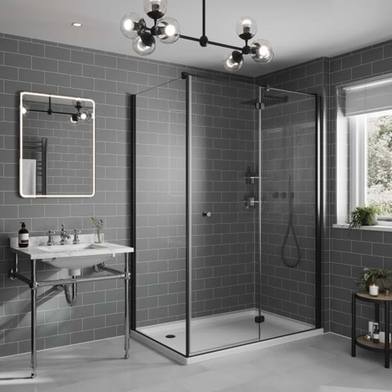 Multipanel Tile Effect Dust Grey Metro Wall Panel Hydrolock 2400mm x 598mm