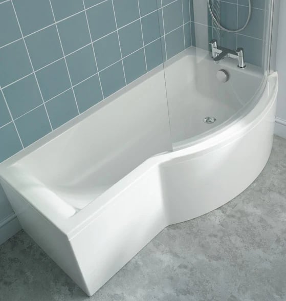 Ideal Standard Concept P Shower Bath 1700x900 Screen, Panel RH