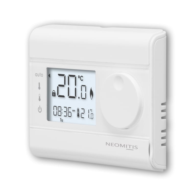 Neomitis Wired Programmable Room Thermostat, White - RT7PLUS