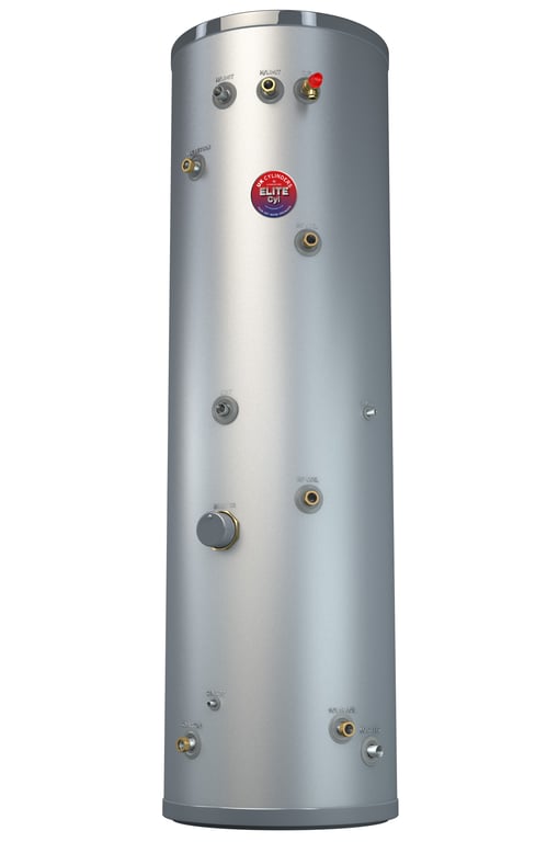 UK Cylinders Elite Cyl Unvented Twin Coil Heat Pump Cylinder 300L