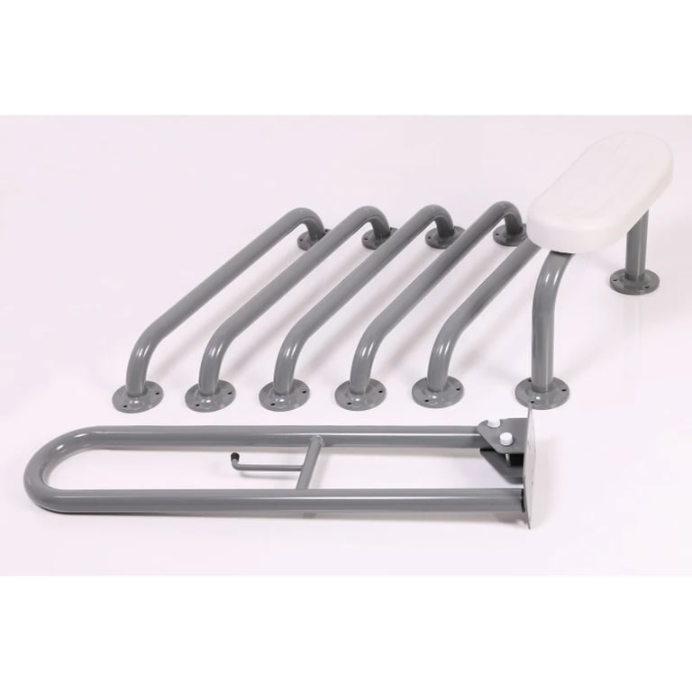 Fitzroy of London PRO Handrail Only Doc M Toilet Pack With Back Rest ...