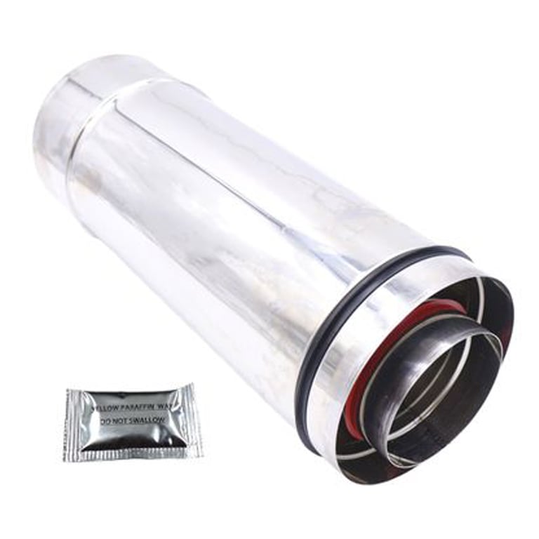 Grant Yellow System Round Low Level Balanced Flue Extension 225mm X90S