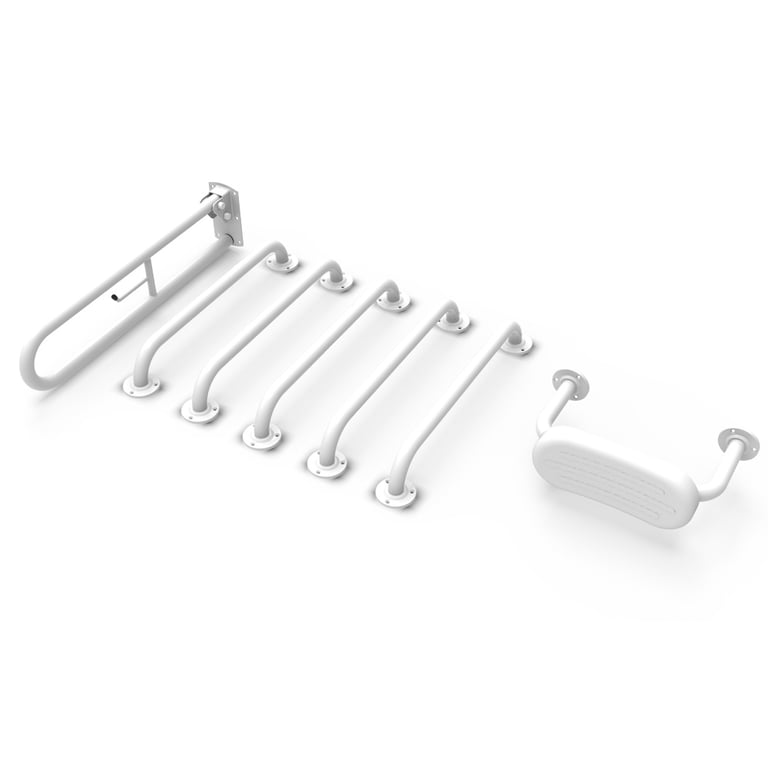 Fitzroy of London Pro Doc M Pack Straight Grab Rails BLLDMT-0/WH