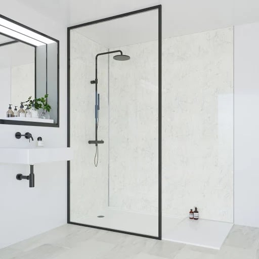 Multipanel Classic Grey Marble Wall Panel Hydrolock 2400 x 1200mm
