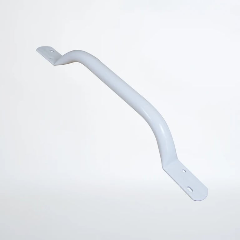 Fitzroy of London PRO Flat End Steel 455mm Grab Rail White - FESB-18/WH