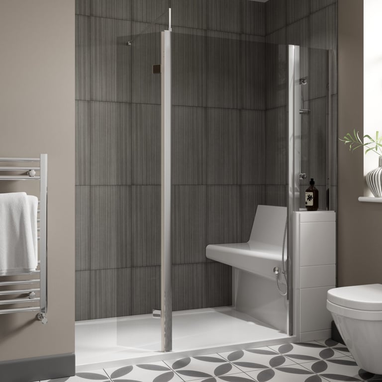 Trojan Living Showers Wall2Wall Walk In Shower Enclosure 1700 x 700mm ...