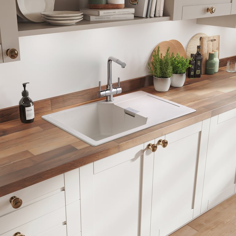 Rangemaster Mayon Igneous Granite Kitchen Sink MAY1051CW/