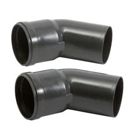 Baxi Plume Displacement 135° Bends (Pair) Black 720648601