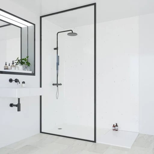 Multipanel Classic White Snow Wall Panel Hydrolock 2400 x 598mm