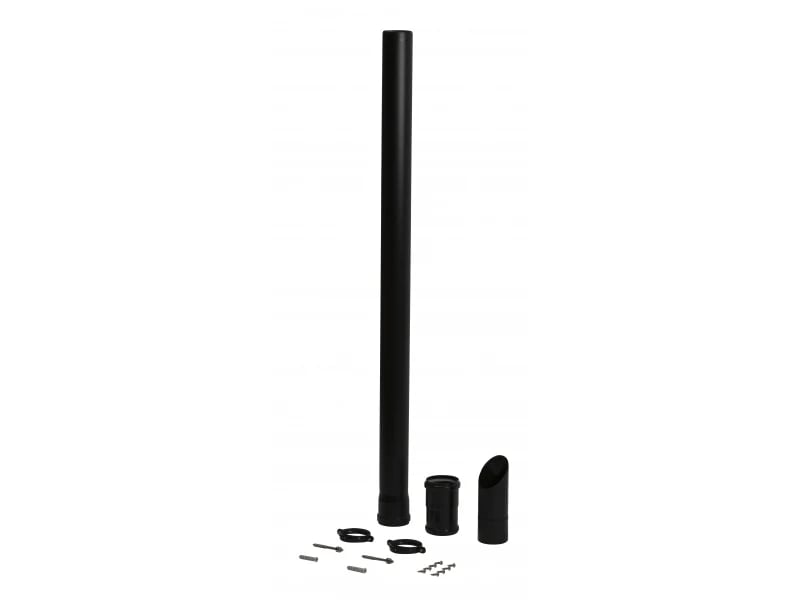 Baxi Under Balcony Eaves Flue Kit Black - 7211041