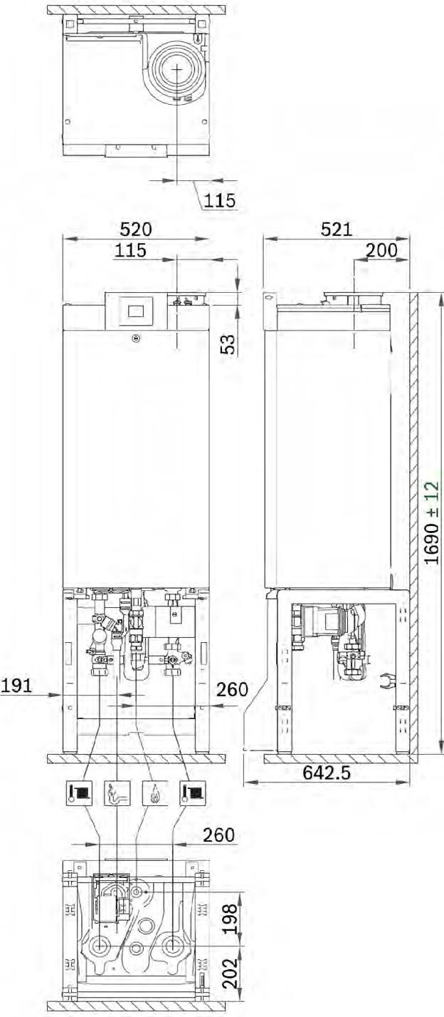 Worcester Bosch Condens GC7000 WP 65kW Boiler - 7736702195