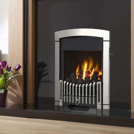 Flavel Rhapsody Plus Open Fronted HE Gas Fire Silver
