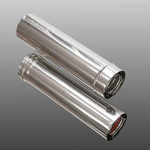 Firebird 150mm Stainless Steel Adjustable 555mm-920mm High Level Flue ...