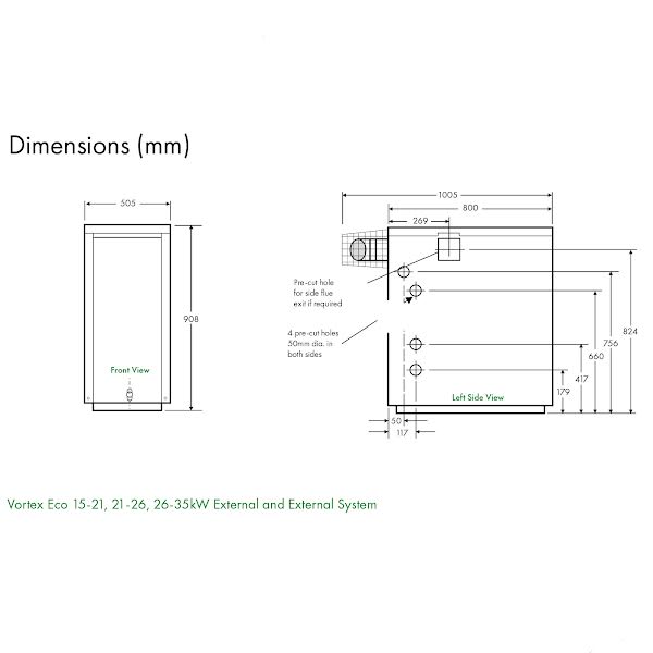 Grant Vortex Eco External 15-21kW System Oil Boiler VTXSOMECO15/21