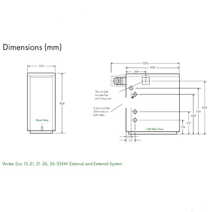 Grant Vortex Eco External 21-26kW System Oil Boiler VTXSOMECO21/26