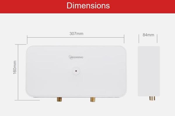 Redring Powerstream 12kW Unvented Instantaneous Water Heater - RPS12