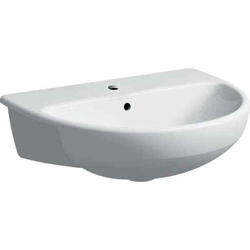 Geberit Selnova Round 550mm Semi Recessed Basin 1TH - 501.404.00.6