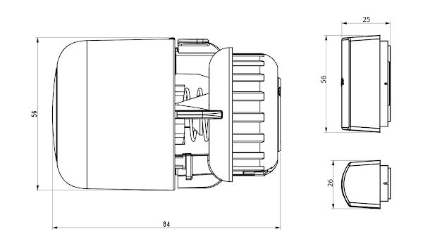 Danfoss Aero RA Click Remote Thermostatic Sensor