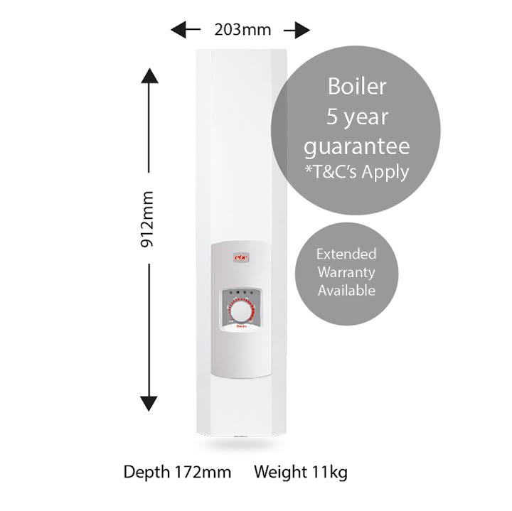 EHC 10kW Slim Jim & 120L Direct Cylinder Package