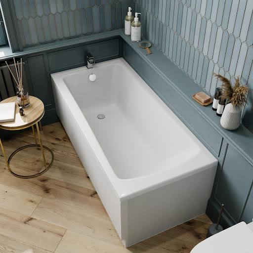 Affine Single Ended Wide Square Bath 1700 x 700mm