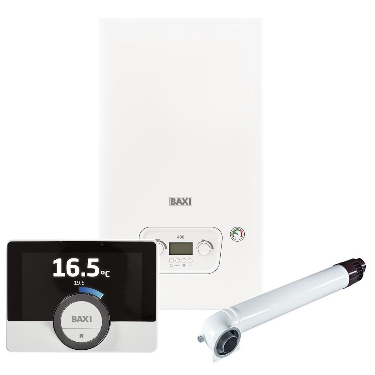 Baxi 436 36kW Gas Combi Boiler 2.1 (Natural Gas/LPG) - Horizontal Flue ...