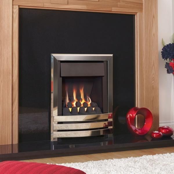 Flavel Windsor Contemporary Plus Manual Control Coal Gas Fire Polished ...