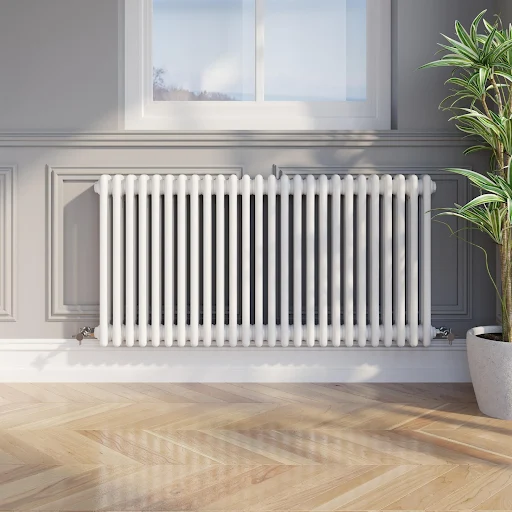 Park Lane Traditional Colosseum Triple Bar Column Radiator White 600 x ...