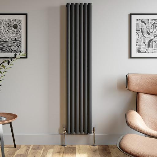 DuraTherm Vertical Oval Tube Double Panel Designer Radiator - 1800 x ...