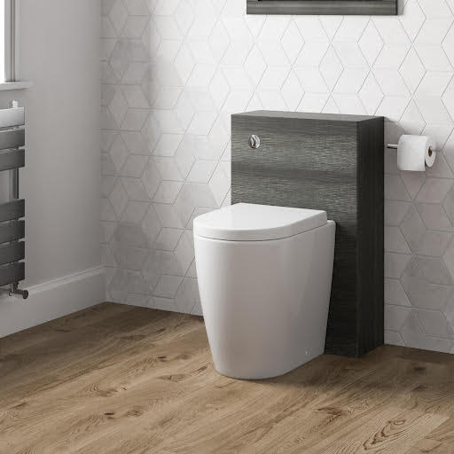 Artis Charcoal Grey Concealed Cistern Unit With Bordeaux Toilet - 500mm ...