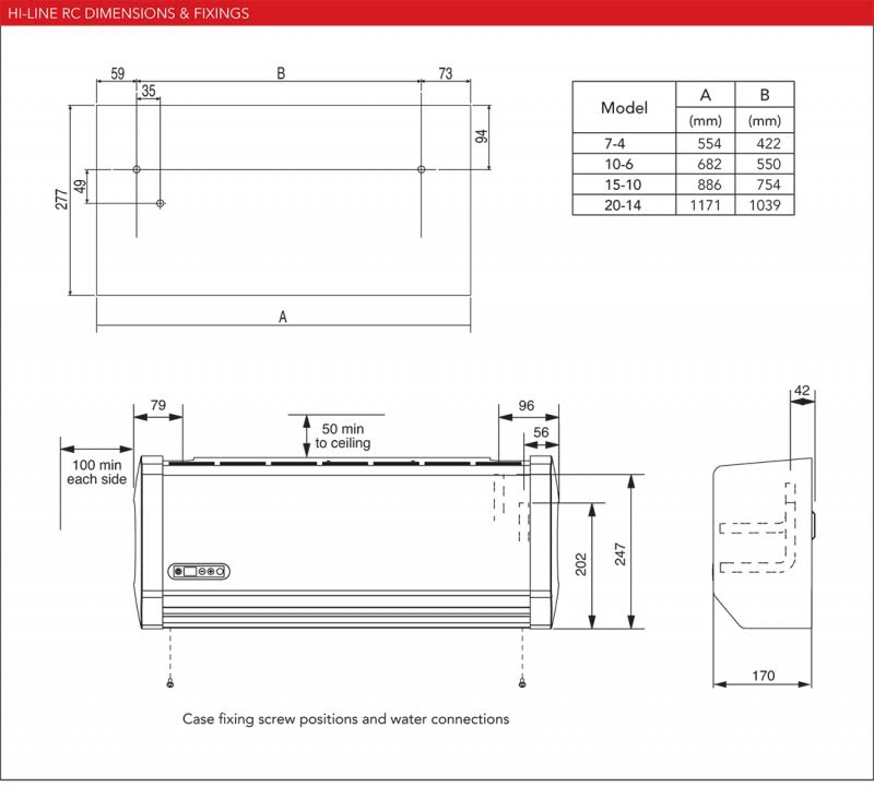 Myson Hi-Line RC 10-6 Wall Mounted Fan Convector White - HIRC10